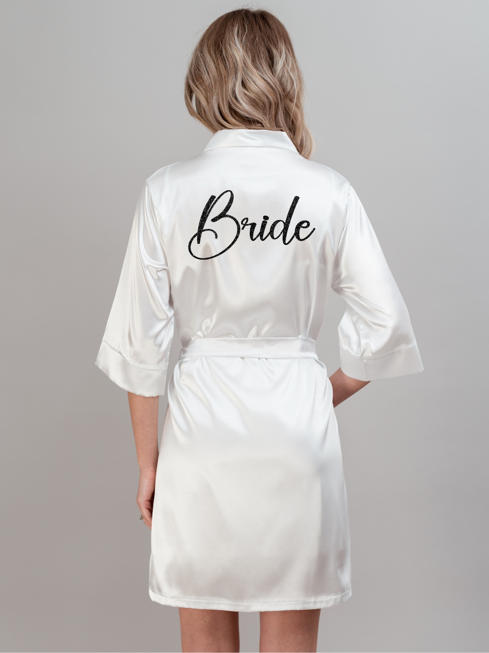 Halat Bride Glitter Negru - Magazinul Mireselor